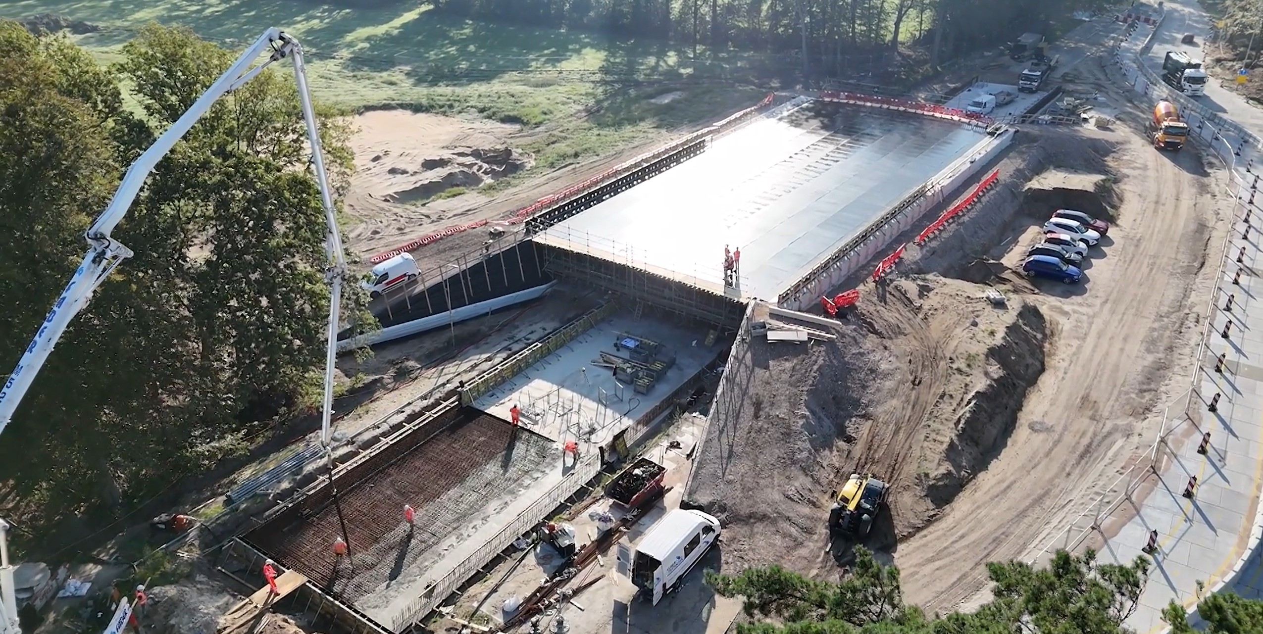 Ecoduct met geopolymeerbeton in Maarsbergen